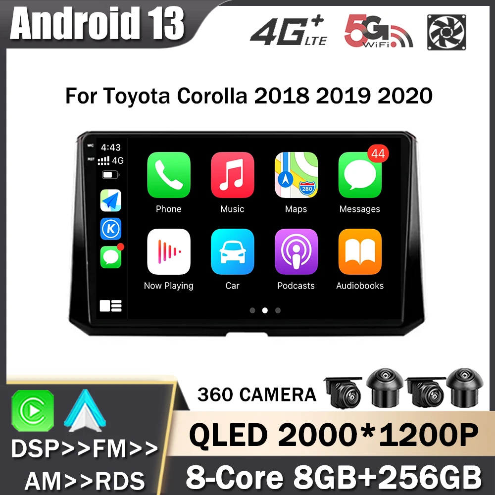 Android-13-Car-Radio-Multimedia-Video-Player-GPS-Navigation-for-Toyota ...