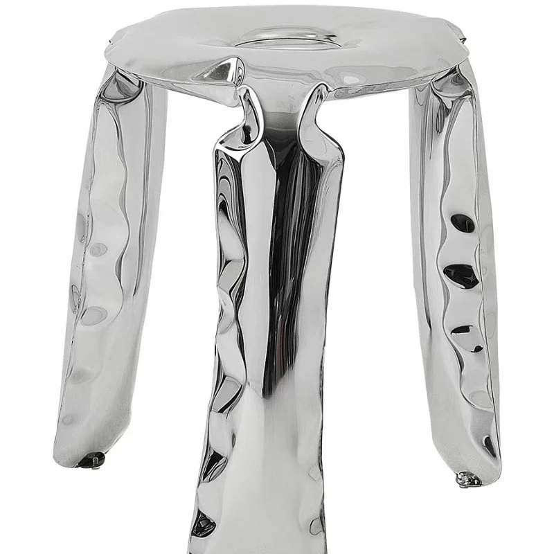 L-Nordic-Modern-Classic-Stainless-Steel-Low-Stool-Plopp-Chair-Creative ...