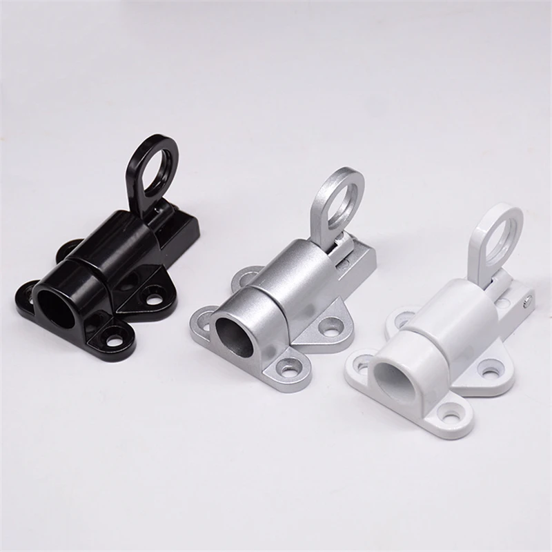 Aluminum-Alloy-Gate-Security-Pull-Ring-Spring-Bounce-Door-Bolt-Latch ...