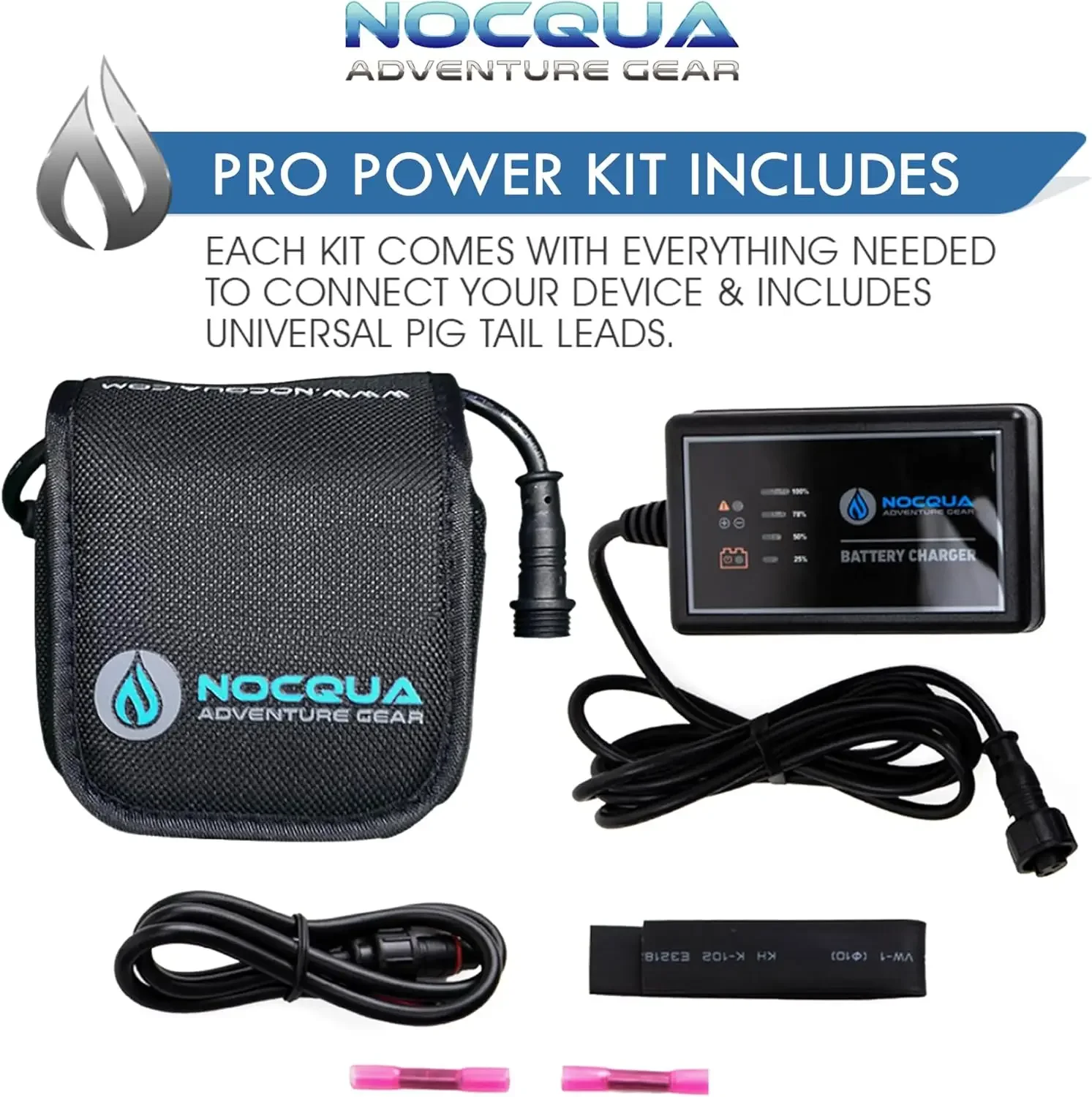 Nocqua 4.4Ah 12 Volt Battery NOCQUA 10Ah Pro Power Water-Resistant ...