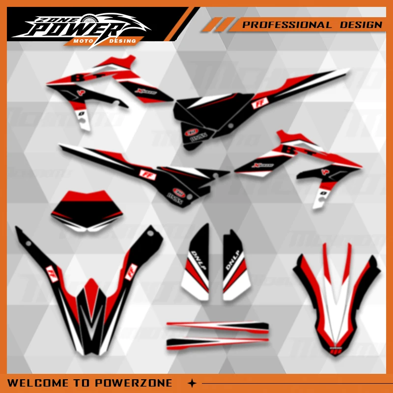 Powerzone GRAPHICS Racing Graphics Motorcycle Decals Kit for Beta X ...