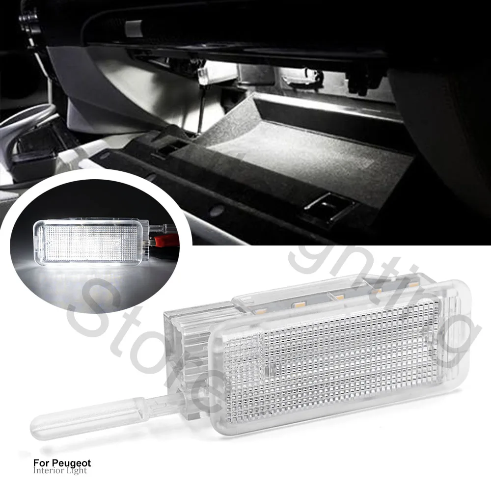 1PC LED Glove Box Boot compartment Light Interior Lamp For Peugeot 308 ...
