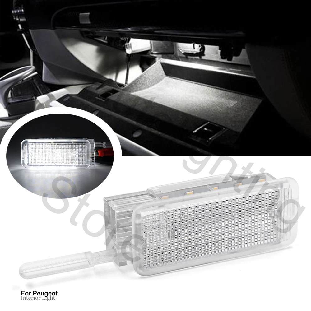 1PC LED Glove Box Boot compartment Light Interior Lamp For Peugeot 308 ...