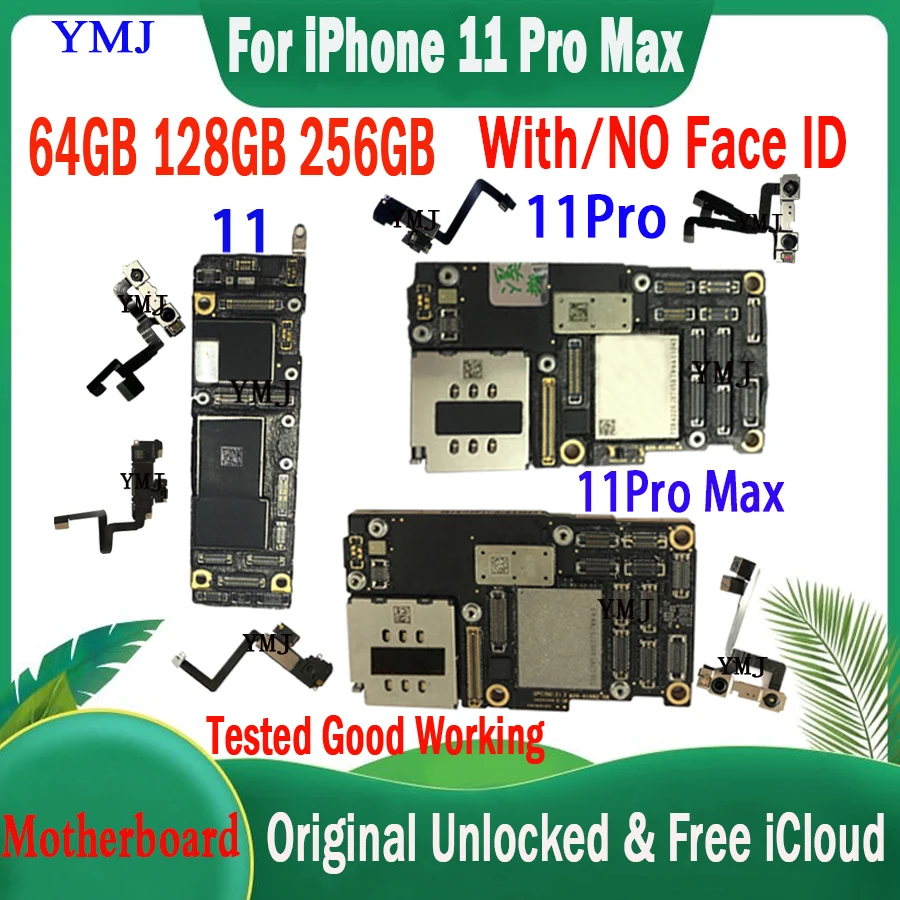 Original-Unlocked-Mainboard-For-IPhone-11-Pro-Max-Motherboard-With-Face ...