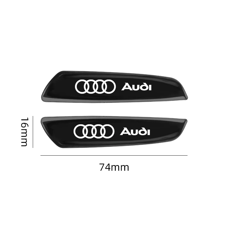 Car Fender Side Sticker Anti-collision Metal Decorative Sticker For ...