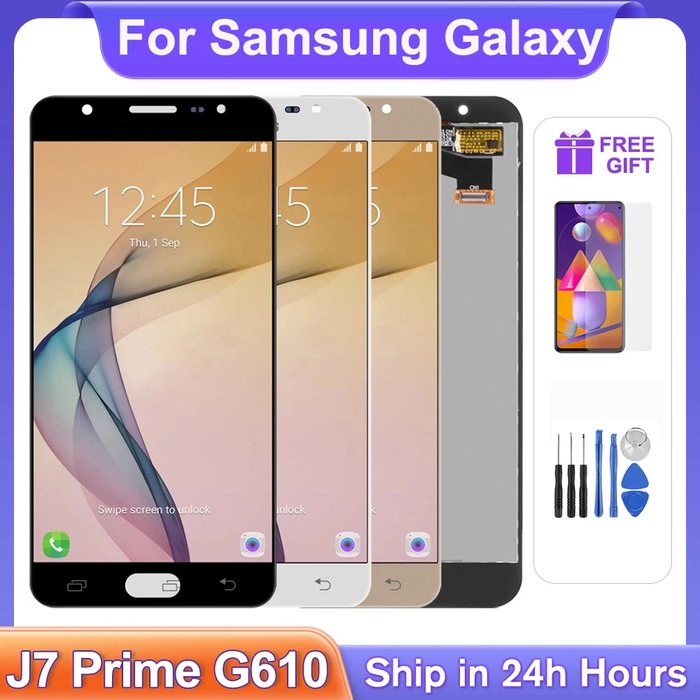 5.5'' For Samsung Galaxy J7 Prime G610 Lcd Display Touch Screen G610m G610f G610y Digitizer ...