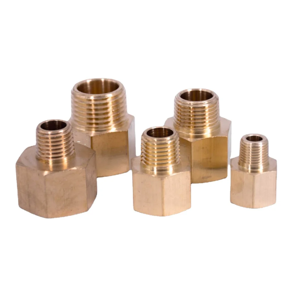 Reductor hexagonal macho hembra NPT, Conector de conector de tuberías de latón, adaptador ...