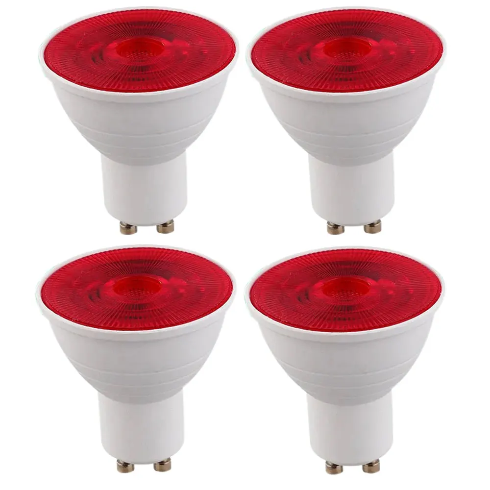 4-teilige-Nacht-Clube-Pub-Licht-5w-gu10-LED-rotes-Licht-220V-230V-240V ...