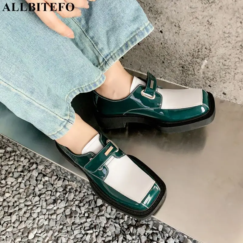 ALLBITEFO-Size-34-40-Mixed-Colors-Genuine-Leather-Women-Heels-Shoes ...