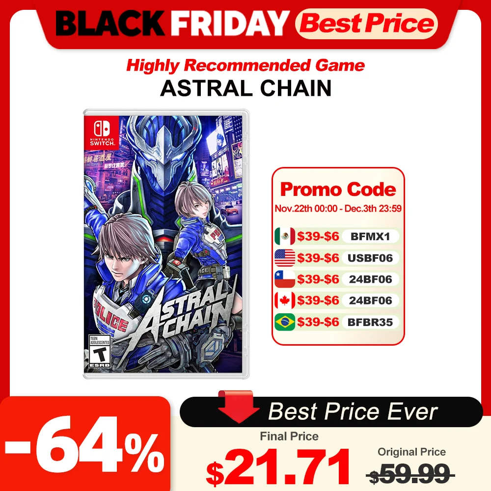 ASTRAL CHAIN Nintendo Switch Game Deals 100% Official Original Physical ...