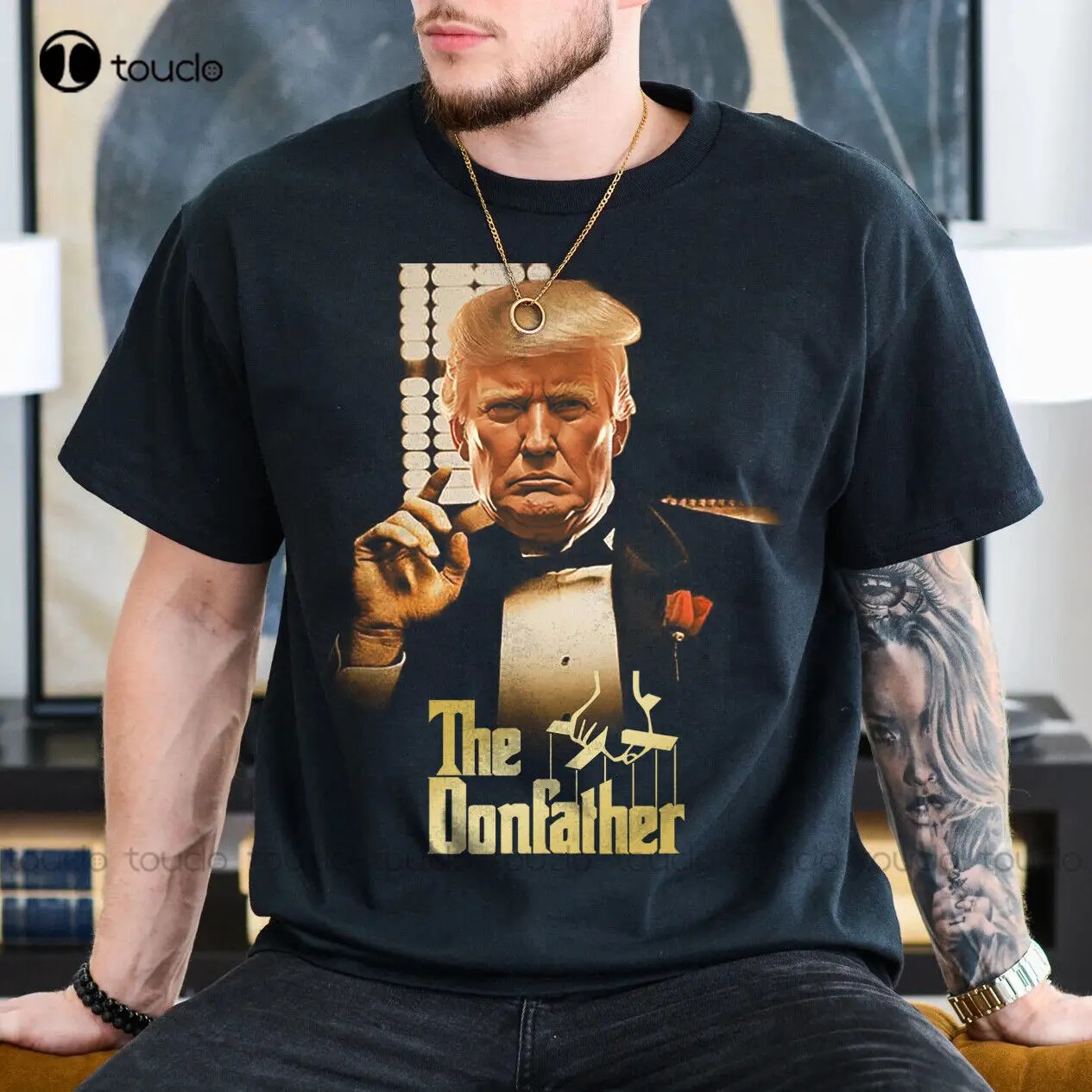 Camisetas-de-impress-o-digital-unissex-The-Donfather-Pro-Presidente ...