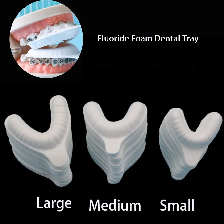 Dental-100pcs-Disposable-Children-s-Anti-caries-Fluoride-Tooth-Trays ...