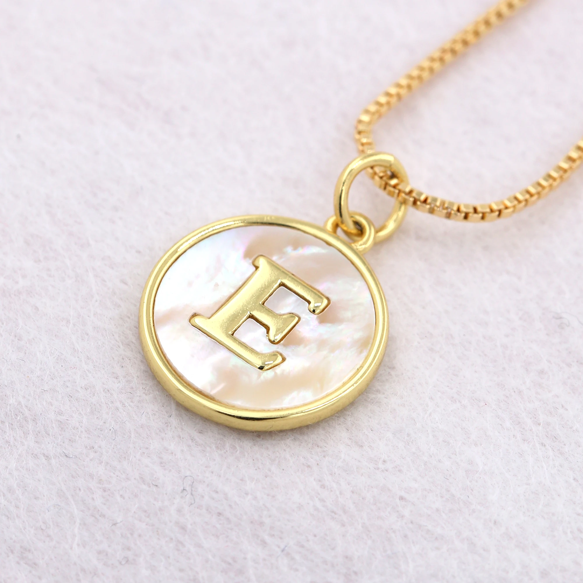 Colgante-de-concha-redonda-para-ni-as-y-mujeres-collar-con-colgante-de ...