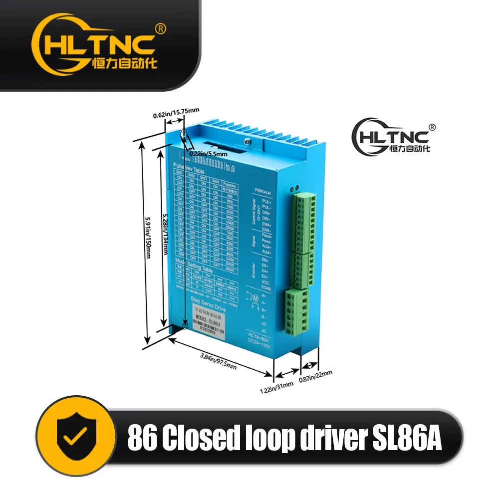 Stepper Motor Driver SL86A AC18~80V/DC24~110V Input Encoder 1000 line ...