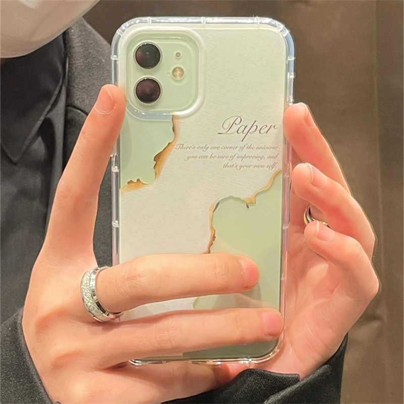 INS-Creative-Burning-Paper-Phone-Case-For-iPhone-11-12-13-Pro-Max-X-XS ...