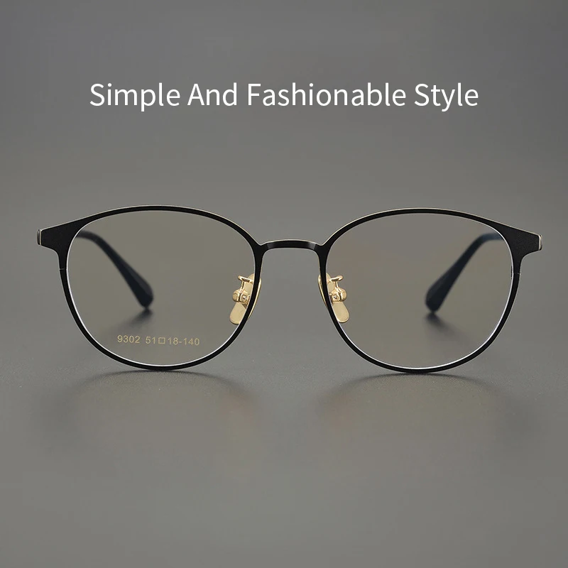 2024-Fashion-New-Titanium-Glasses-Frame-Retro-Trend-Eyeglasses-Frame ...