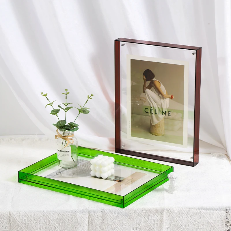 Acrylic-Photo-Frame-Plastic-Rectangle-Hollow-Picture-Frames-Square-Two ...