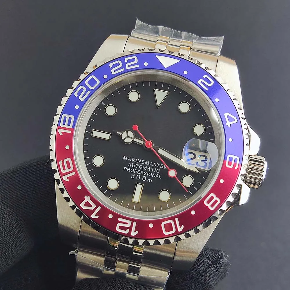 40mm-case-Nh35-movement-Mechanical-watch-Sapphire-glass-Calendar-lens ...