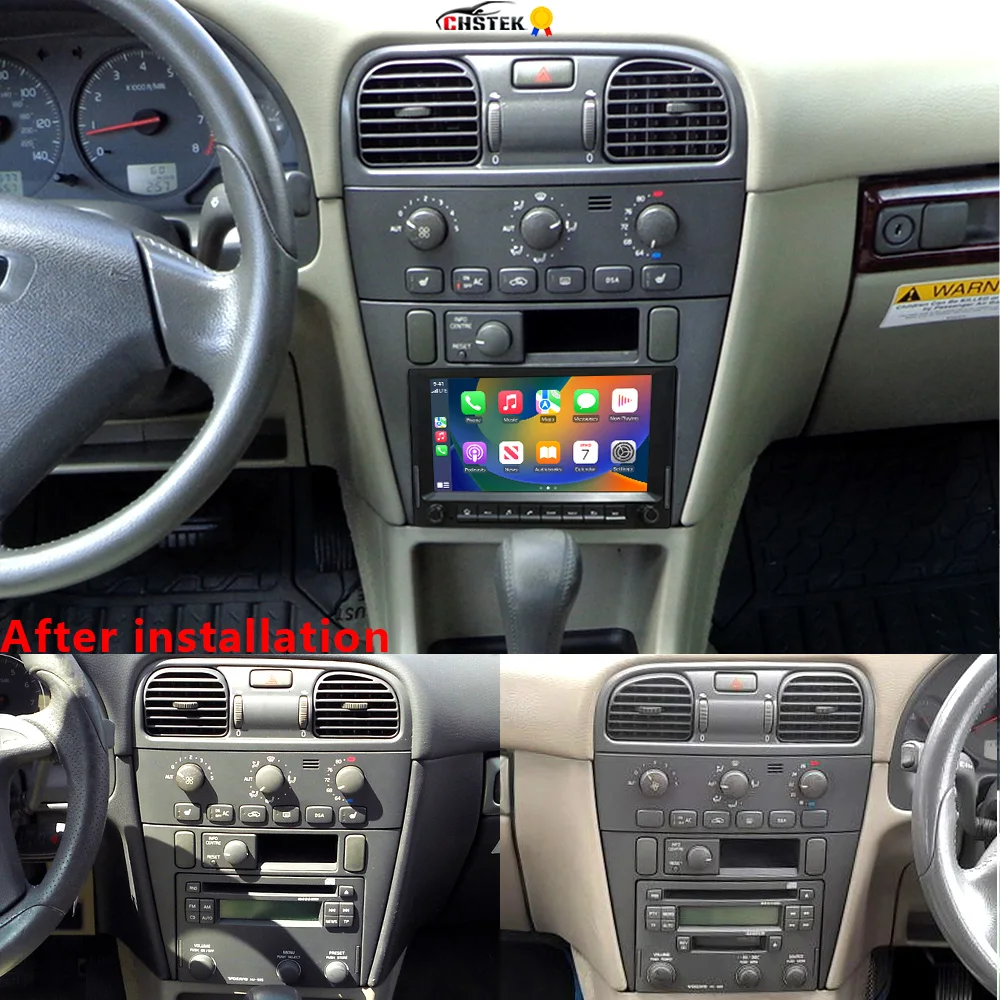 CHSTEK Android 13 Car Radio For Volvo S40 V40 2000 2001 2002 2003 ...