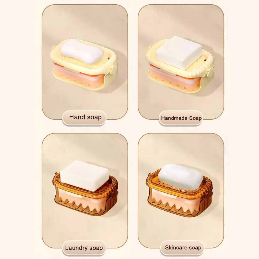 Sharp-Corner-Soap-Holder-Wall-Mounted-Double-Layer-Soap-Bar-Holder-with ...