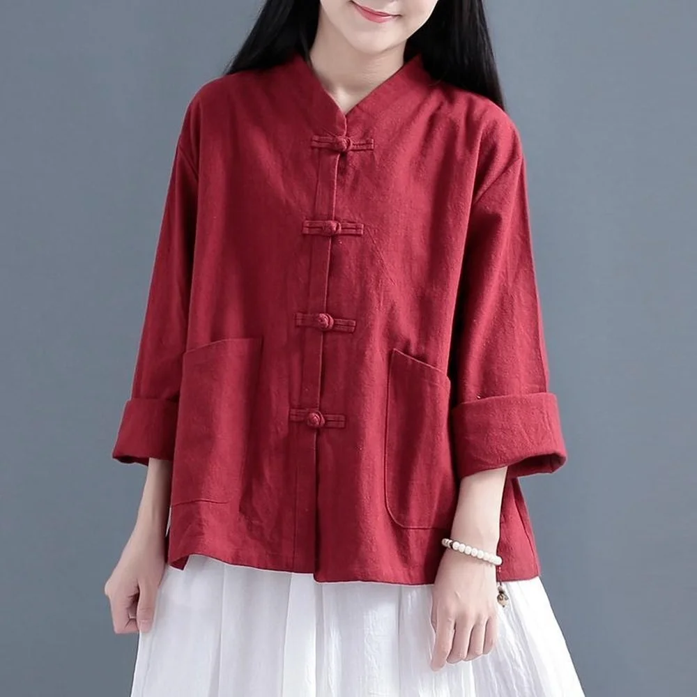 Spring-Autumn-Retro-Cotton-Linen-Chinese-Style-Jackets-for-Women-Thin ...