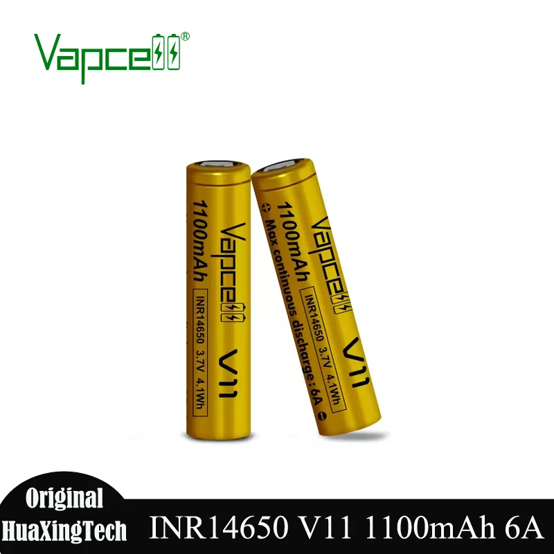 1-10PCS-Original-Grade-A-Vapcell-14650-V11-Lithium-Battery-1100mah-6A-3 ...