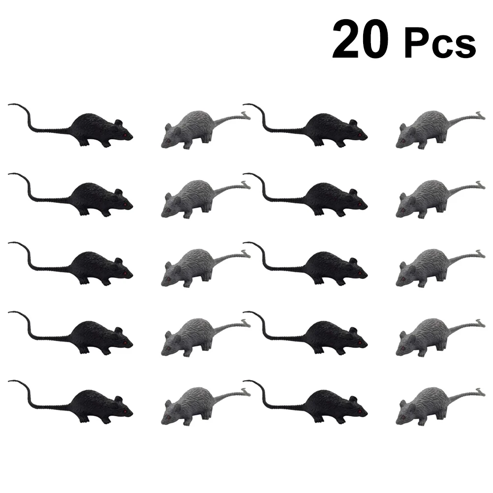 20pcs-Rat-Mouse-Halloween-Toy-Fake-Prank-Realistic-Scary-Prop-Party ...