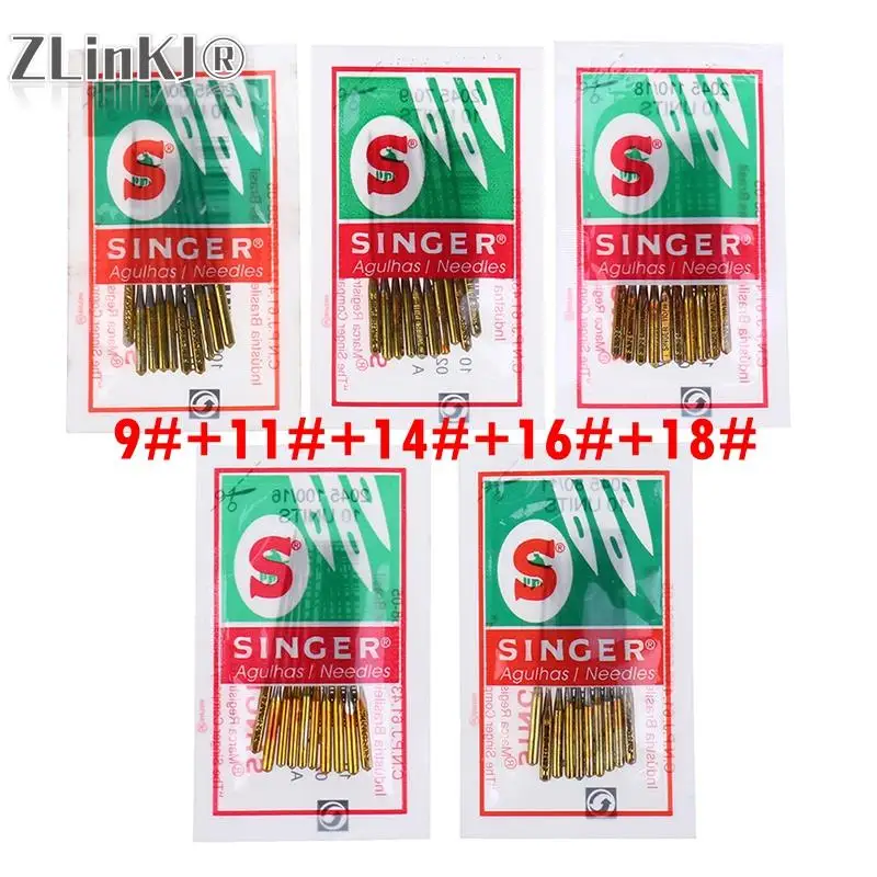5/10Pack Mix Size Needles For Singer Electric Sewing Machine Needle 9 ...