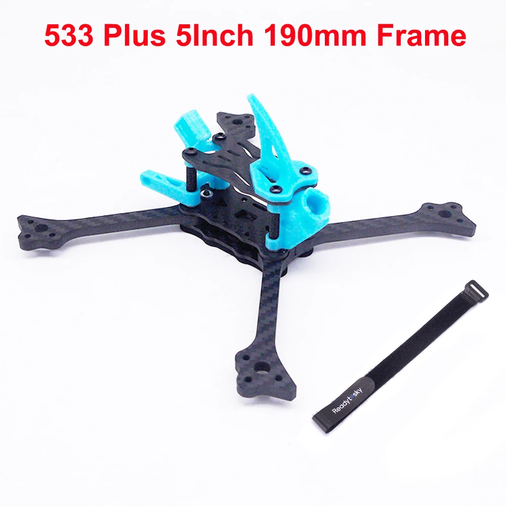 FIVE33-533-Plus-5inch-190mm-3K-Full-Carbon-Fiber-X-type-Split-Frame-Kit ...