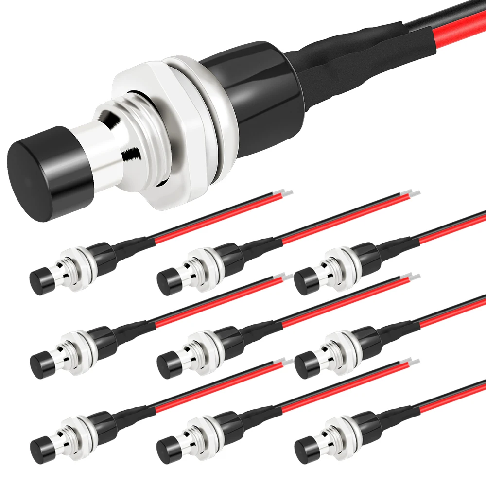 10PCS-Momentary-Push-Button-Switch-1A-250VAC-Small-Pushbutton-Switch ...