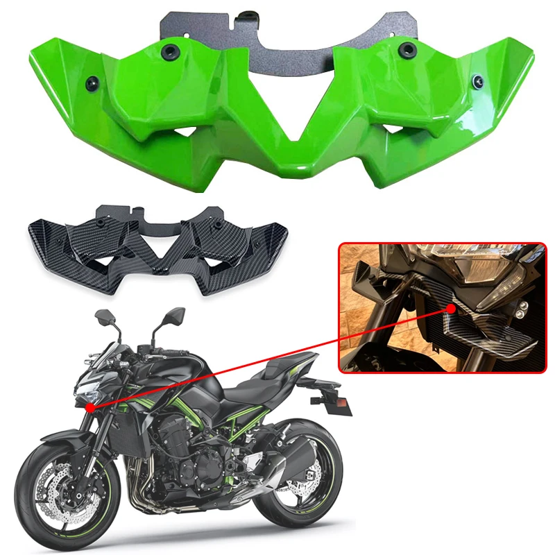 Fit For Kawasaki Z900 2020 2021 2022 2023 Front Downforce Spoilers Z ...