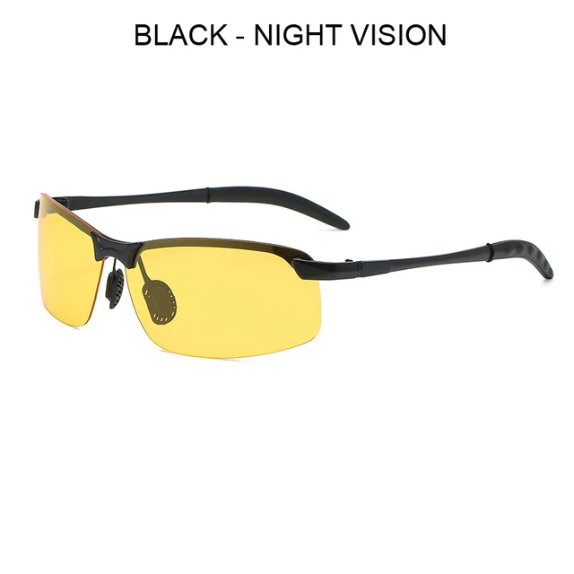 Color-Changing Polarized Sunglasses Men Night Vision Sunglasses Outdoor ...