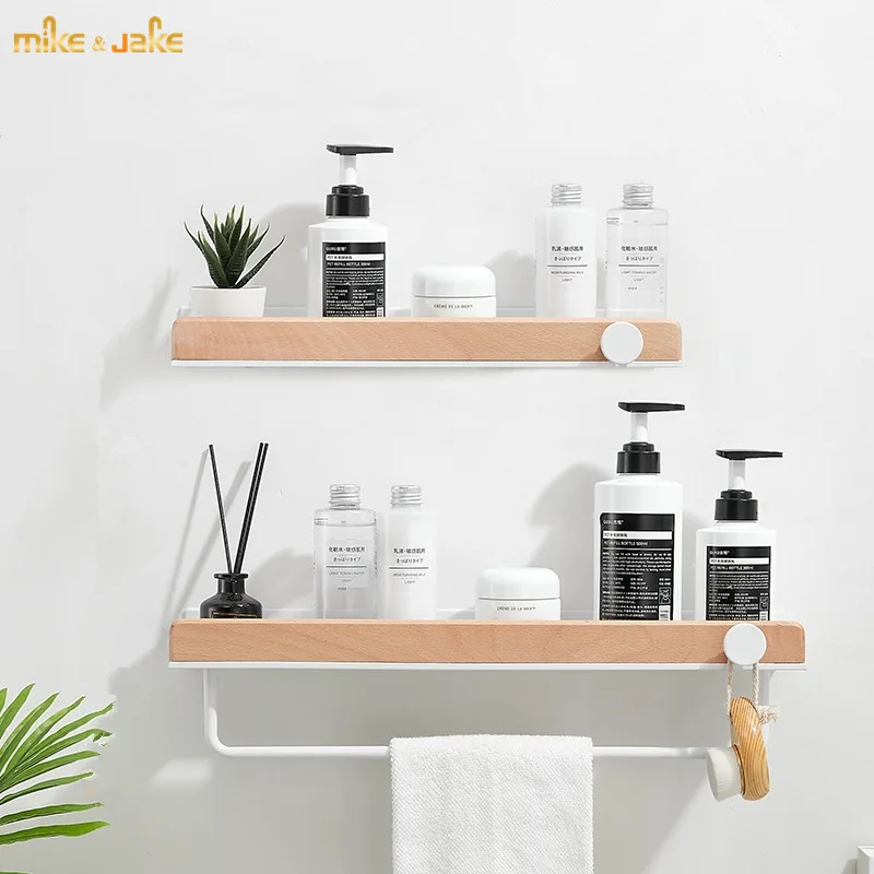 White-toilet-storage-rack-toilet-wall-mounted-non-perforated-washstand ...