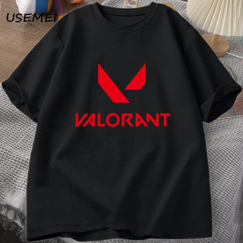 Valorant-T-shirts-Homem-Algod-o-Manga-Curta-Jogo-Tshirt-Ver-o-Roupas ...