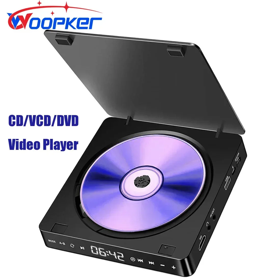 Woopker-DVD-Player-KC-708-HD-1080P-Portable-CD-VCD-Hifi-Stereo-Video ...