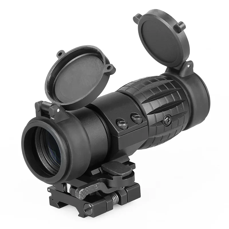 Ppt tactical rifle sight scope 3x lupa vista compacta com aleta para ...