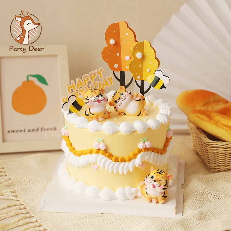 Tiger Baby Shower Decorations | Tiger Party Decorations | Cake Topper ...