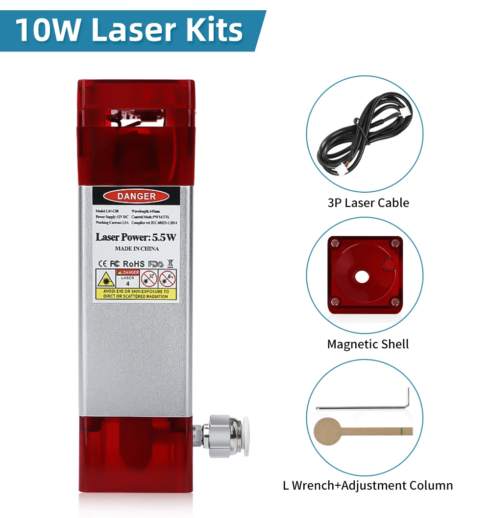 Air Assist Laser Module | Laser Module Cnc | Cnc Laser Engraver | 80w ...