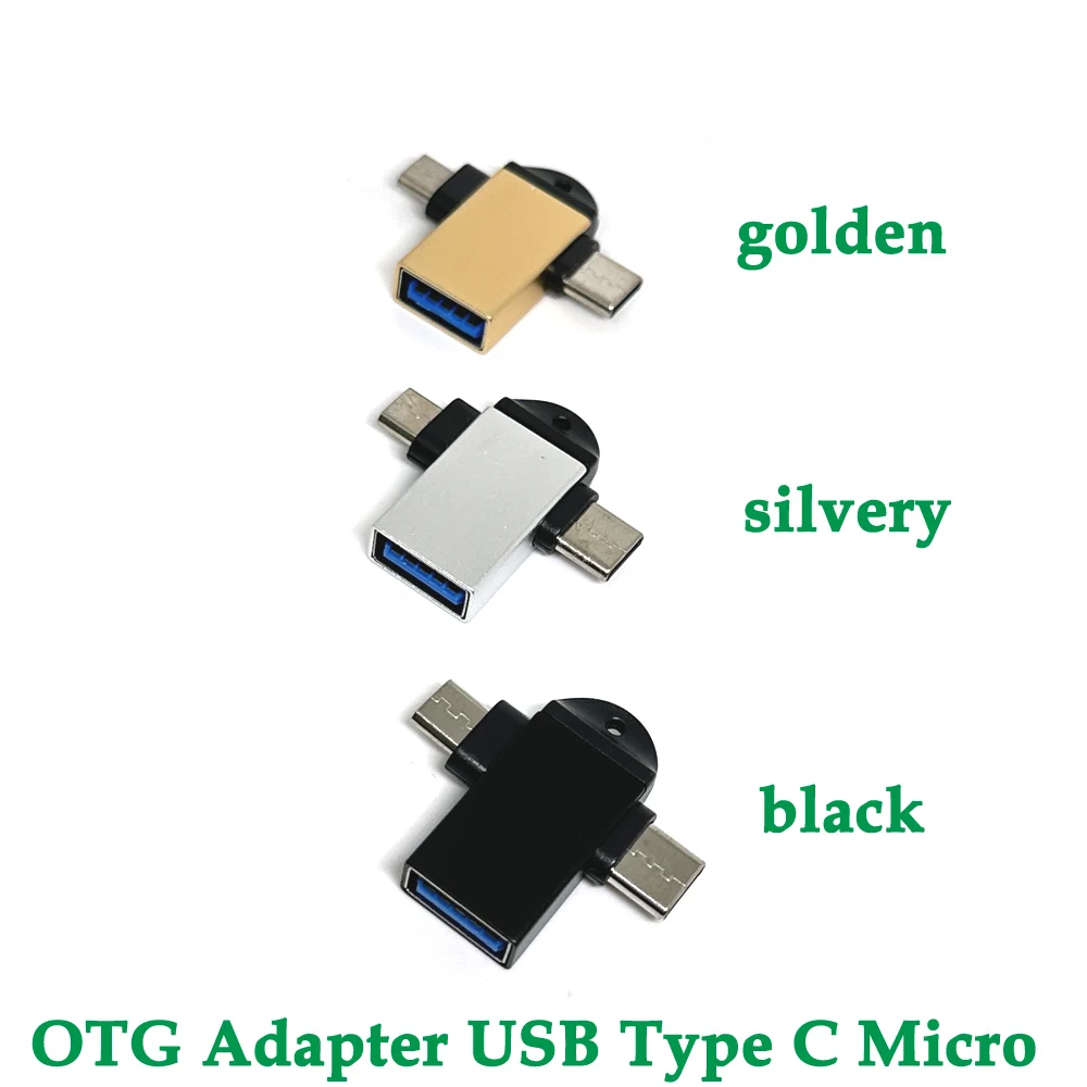 1-10PCS-OTG-Adapter-USB-Type-C-Micro-USB-2-in-1-Android-Mobile-Phone ...