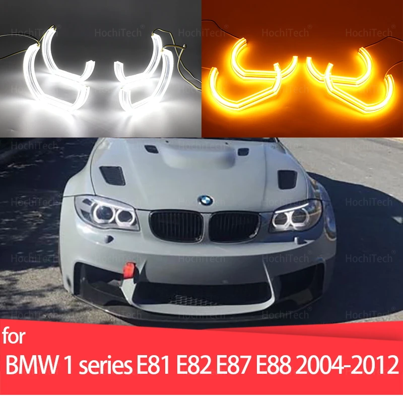 LED-Crystal-Angel-eyes-Cut-Style-DRL-DTM-U-Shape-Light-6000K-White ...