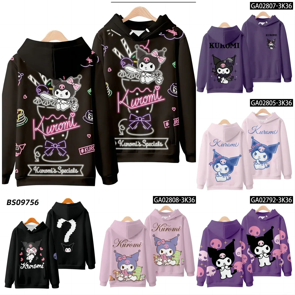 MINISO-Hello-Kitty-Sweater-Hoodie-Sanrio-Female-Autumn-Wear-Pullovers ...