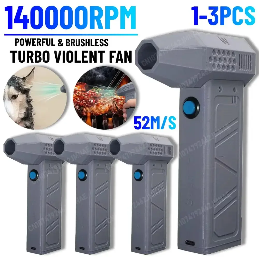 1-3PCS-140000RPM-Turbofan-Brushless-Motor-Mini-Turbo-Jet-Fan-52M-S-High ...