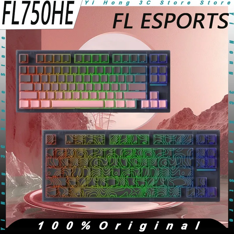 FL-ESPORTS-FL750HE-Wired-Keyboard-Magnetic-Switch-8K-Hot-Swap-RT-83Keys ...