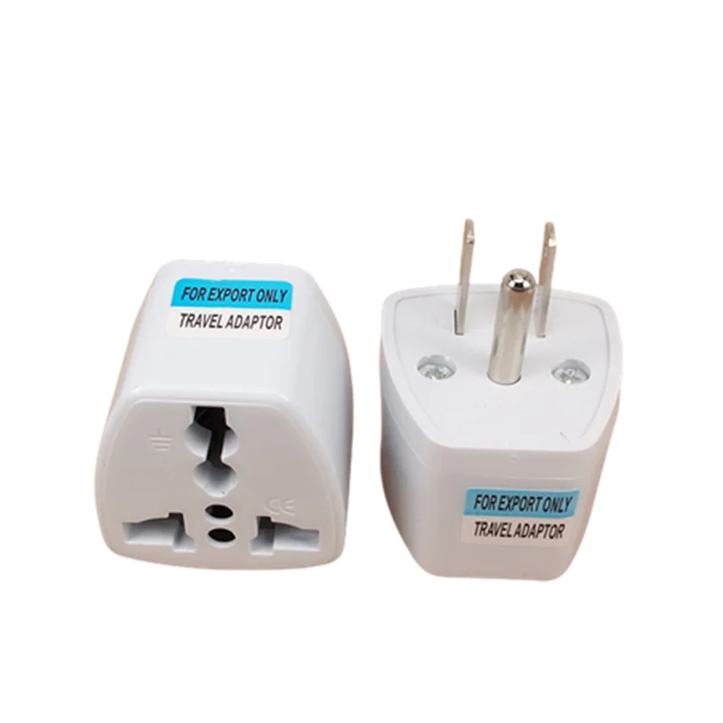 1PCS Universal EU UK AU to US USA 3-Pins USA Plug Canada AC Travel Power Plug Adapter Converter