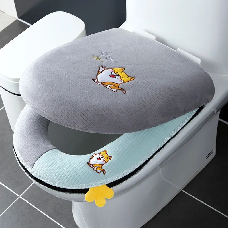 2pcs-set-Cushion-lid-Cover-Toilet-Seat-Mat-Set-Bathroom-Universal-Warm ...