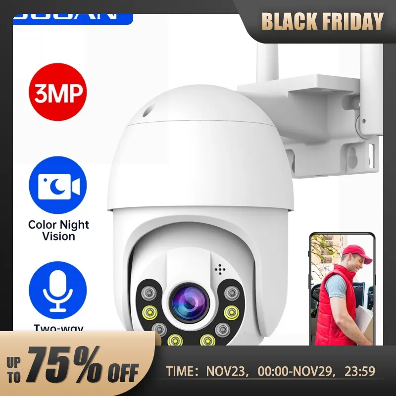 JOOAN-3MP-Wireless-WIFI-Camera-Outdoor-4X-Digital-Zoom-PTZ-IP-Camera ...