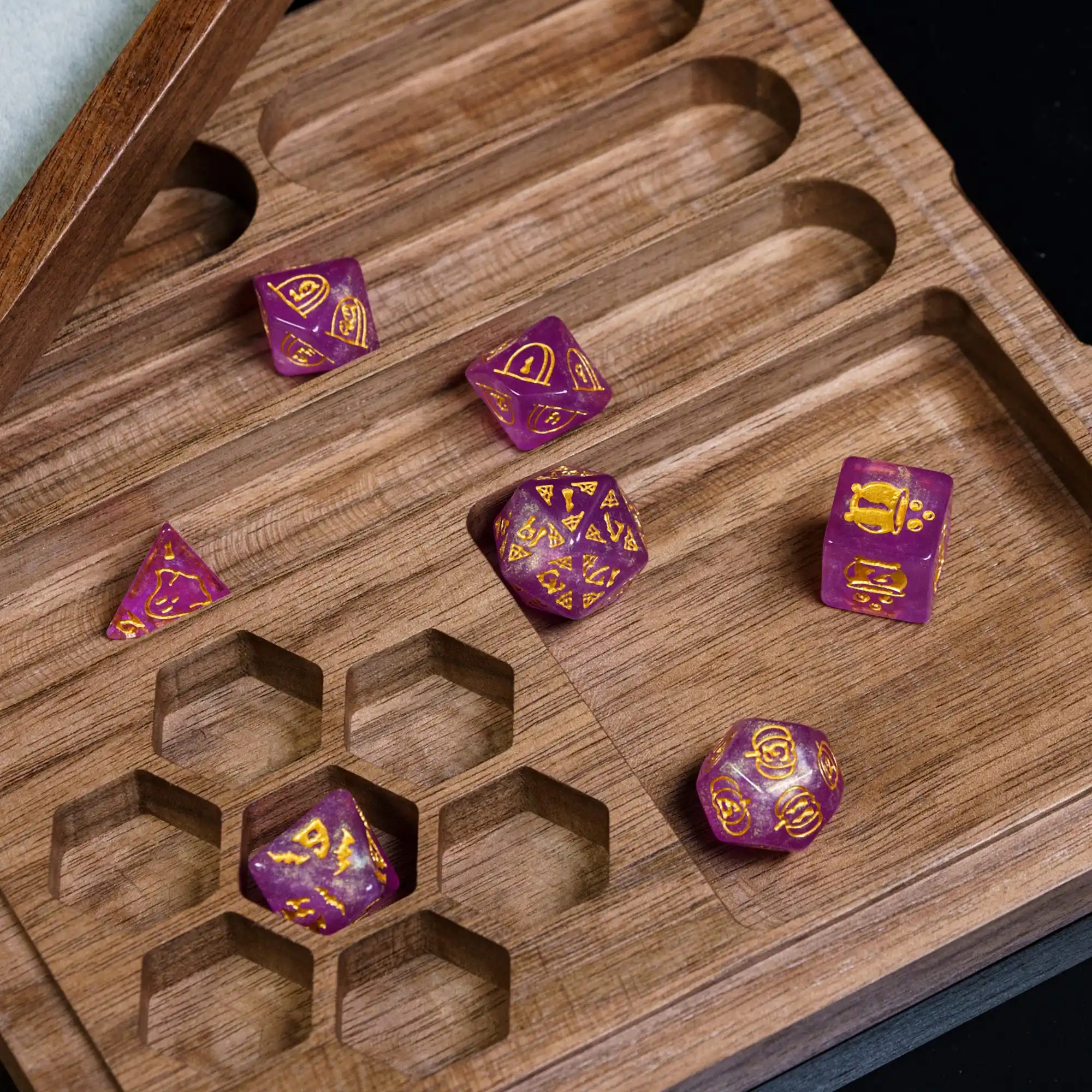 Cusdie Halloween DND Dice Set 7Pcs D&D Dice Pumpkin Bat Ghost D4-D20 ...
