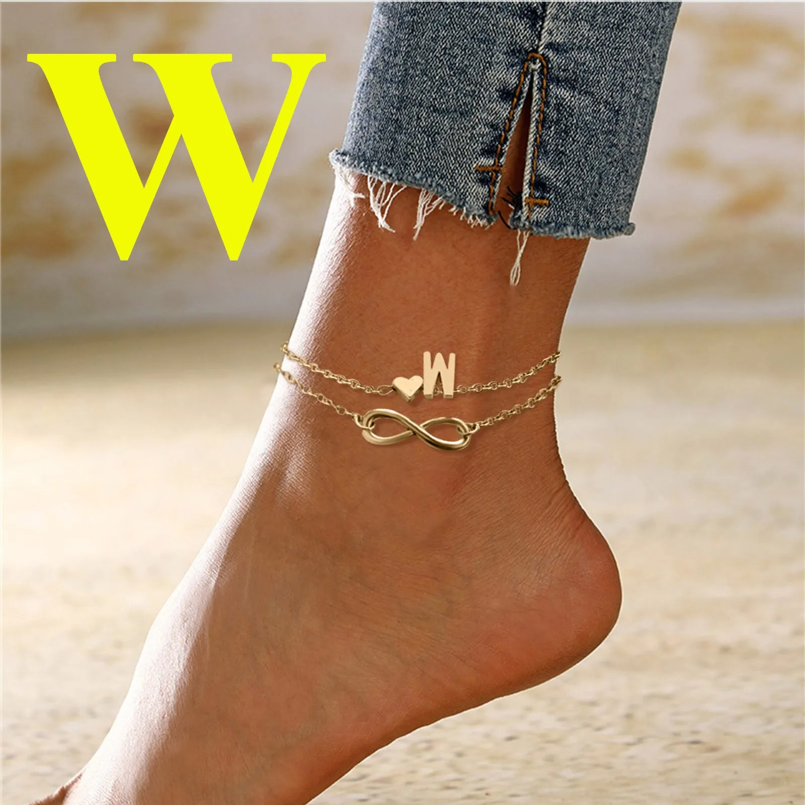 Infinity Symbol With Heart On Foot