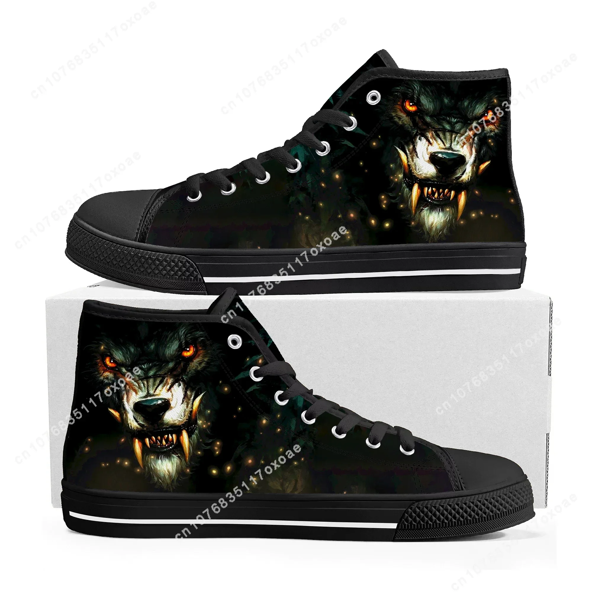 Wolf shoes High Top Sneakers Mens Womens Teenager High Quality Animal ...