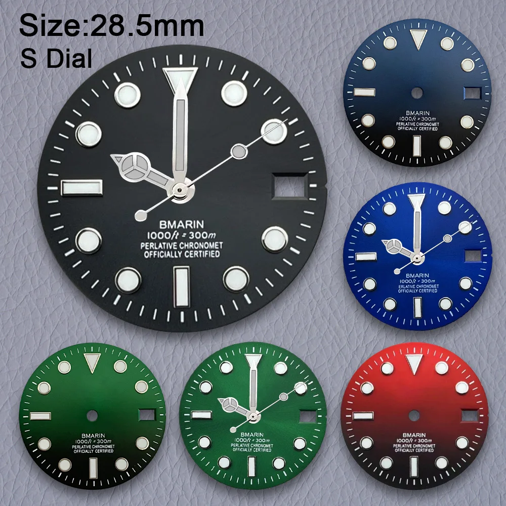 High-Quality 28.5mm S Logo SUB Sunburst Dial Fit NH35/NH36 Japanese ...